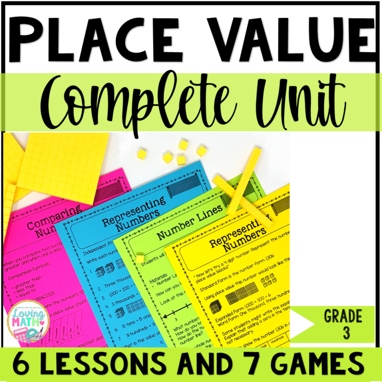 Place Value Unit Third Grade - Loving Math