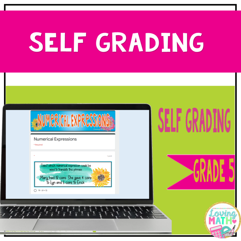 5th Grade Numerical Expressions Quiz Google Classroom - Loving Math
