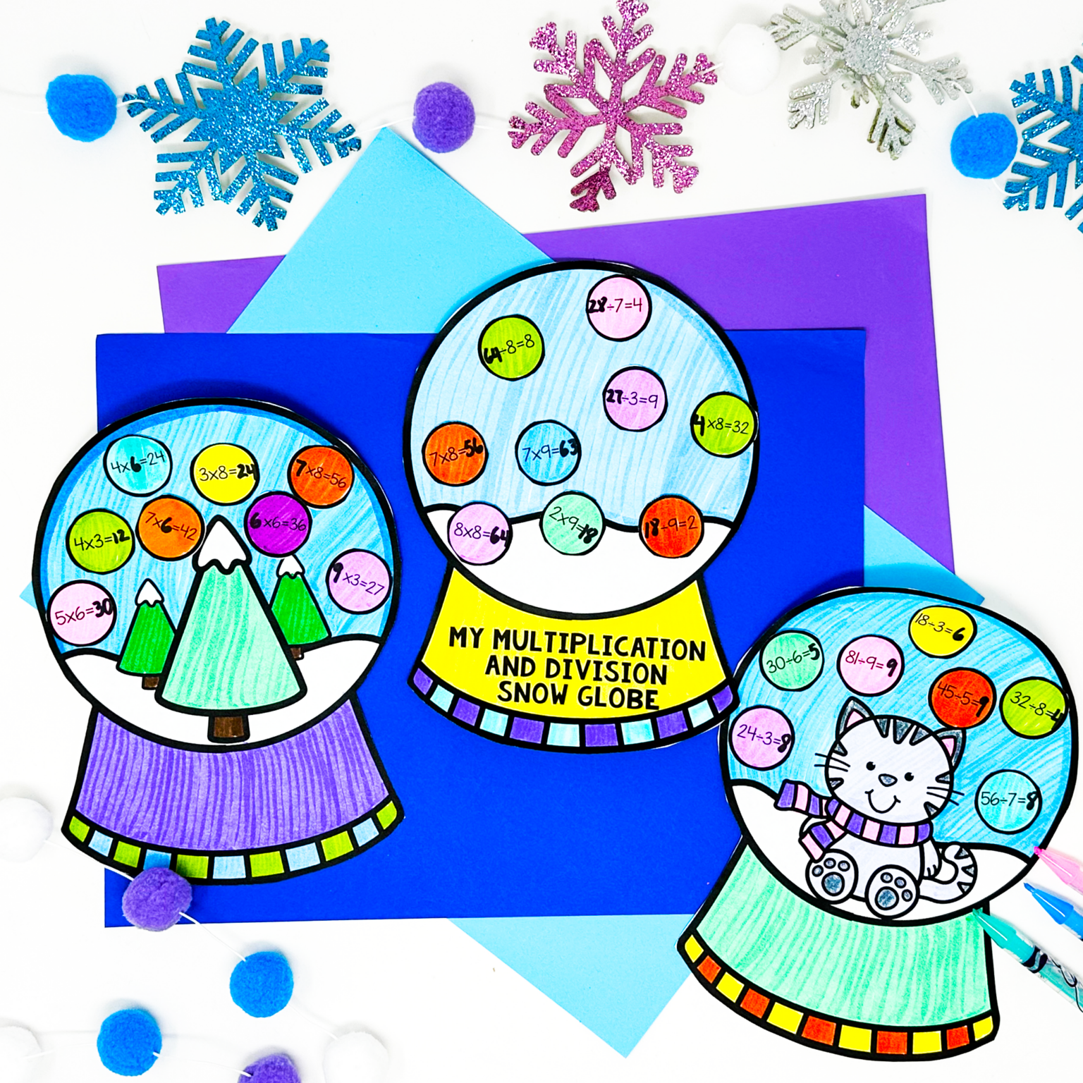 Multiplication and Division Math Craft - Loving Math