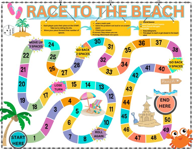 Fun Summer Math Games for Elementary Students (Grades 2–4) - Loving Math
