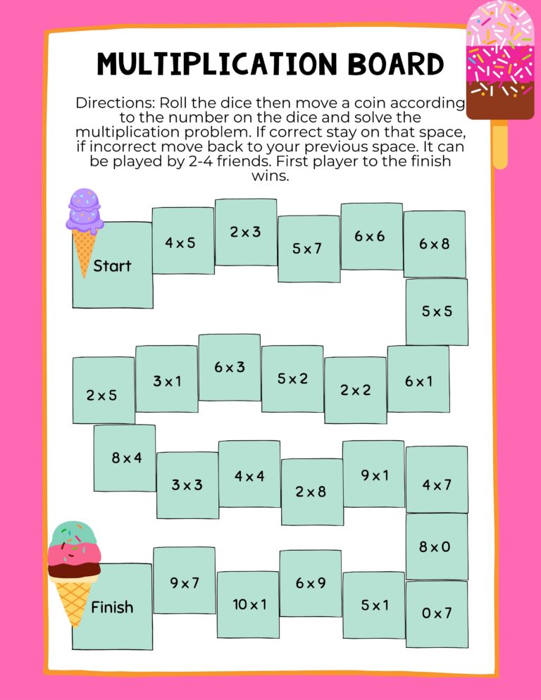 Fun Summer Math Games for Elementary Students (Grades 2–4) - Loving Math